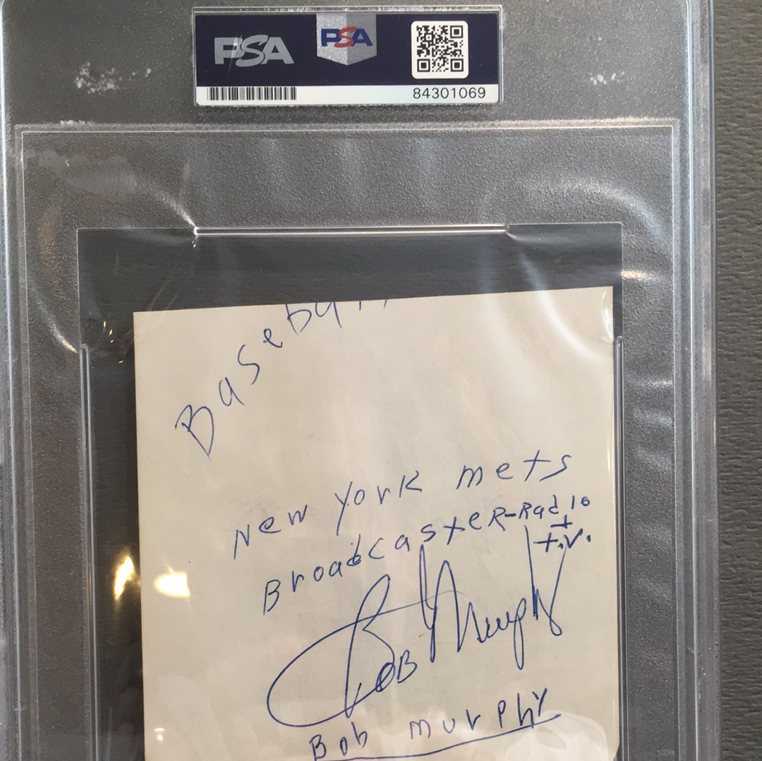 Ken Boyer/Bob Murphy autographed album page. PSA/DNA slabbed – LW Sports