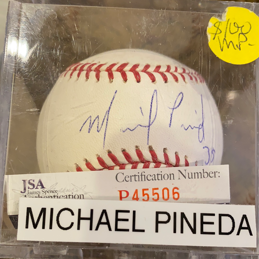 Michael Pineda autographed MLB Baseball – LW Sports