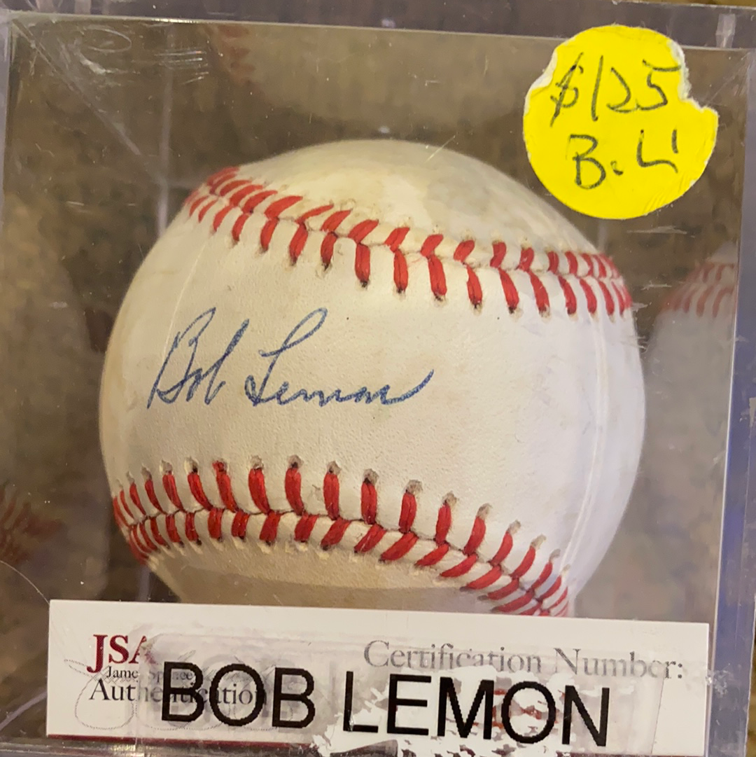 Bob Lemon autographed MLB Baseball JSA – LW Sports